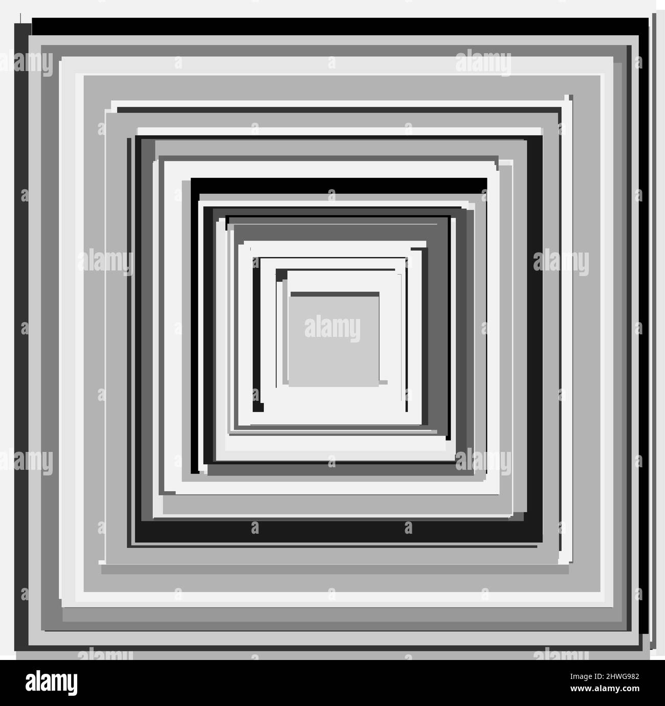 Overlapping random squares abstract grayscale geometric vector ...