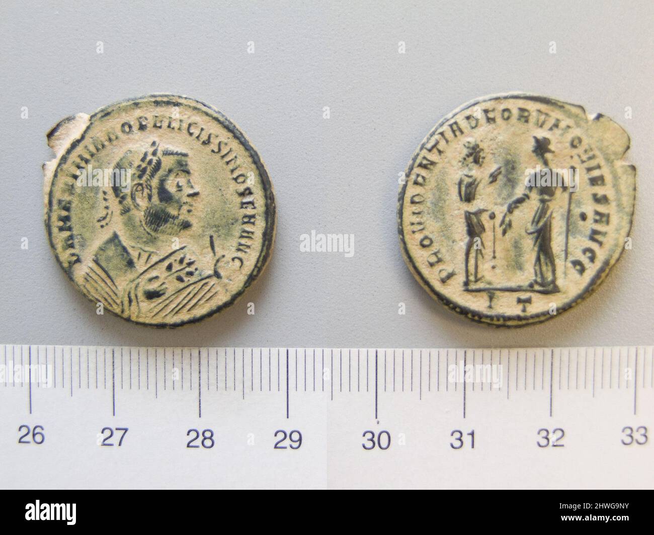 1 Nummus of Maximian from Unknown . Ruler: Maximian, Emperor of Rome ...