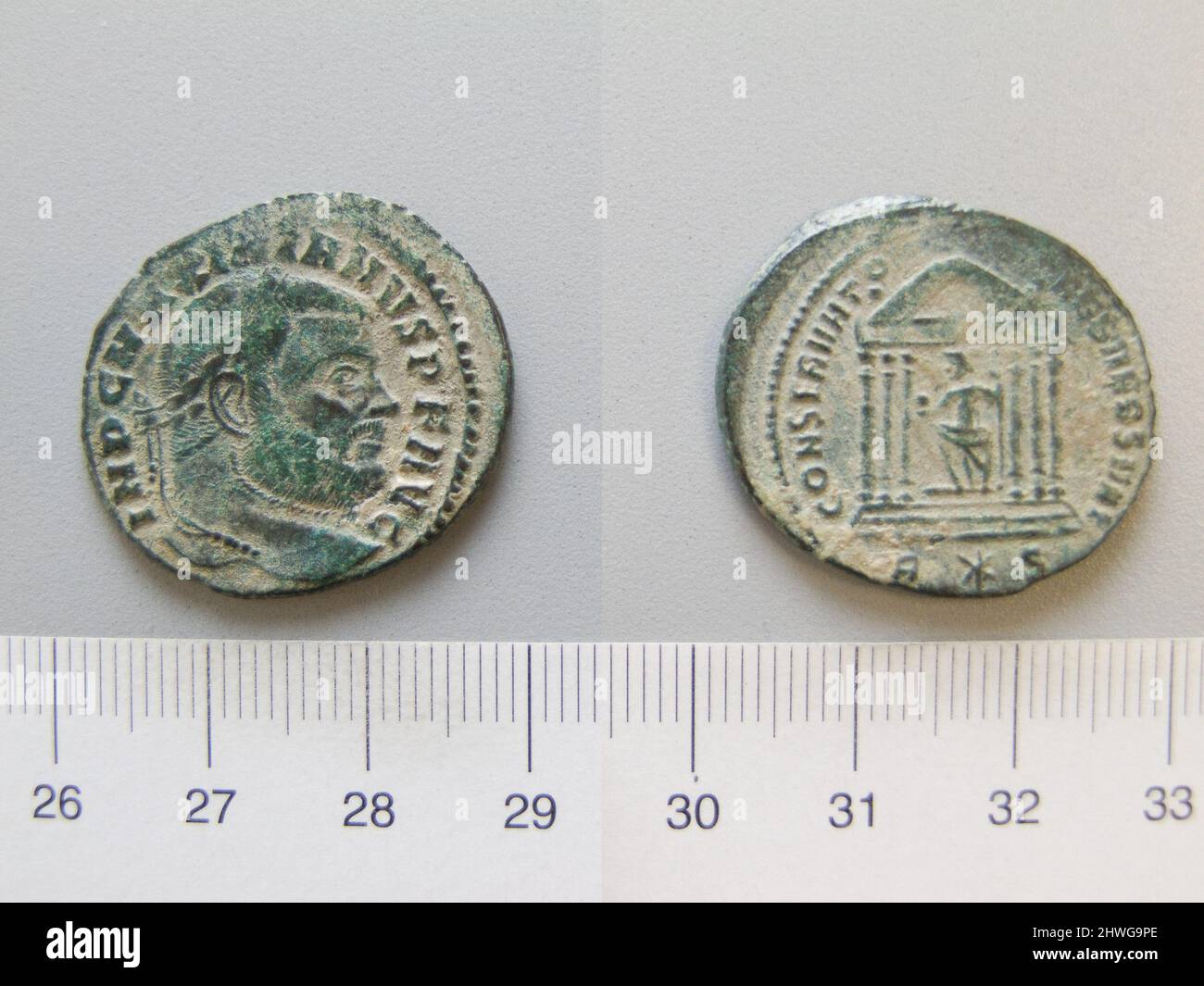 1 Nummus of Galerius, Emperor of Rome from Rome. Ruler: Galerius ...