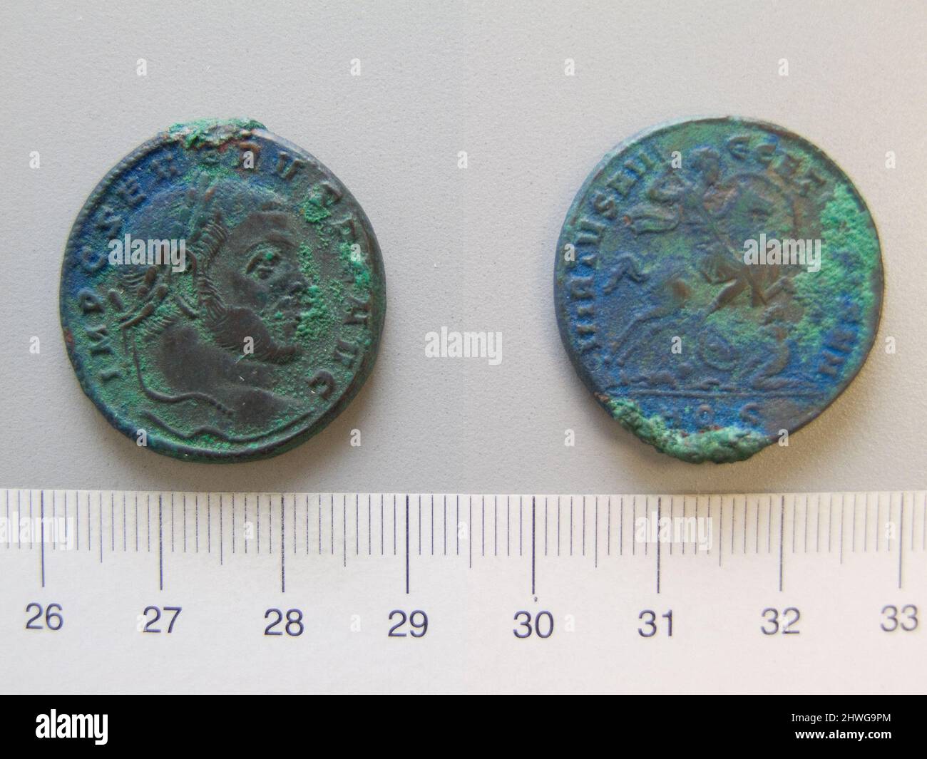 1 Nummus of Galerius, Emperor of Rome from Aquileia. Ruler: Galerius ...