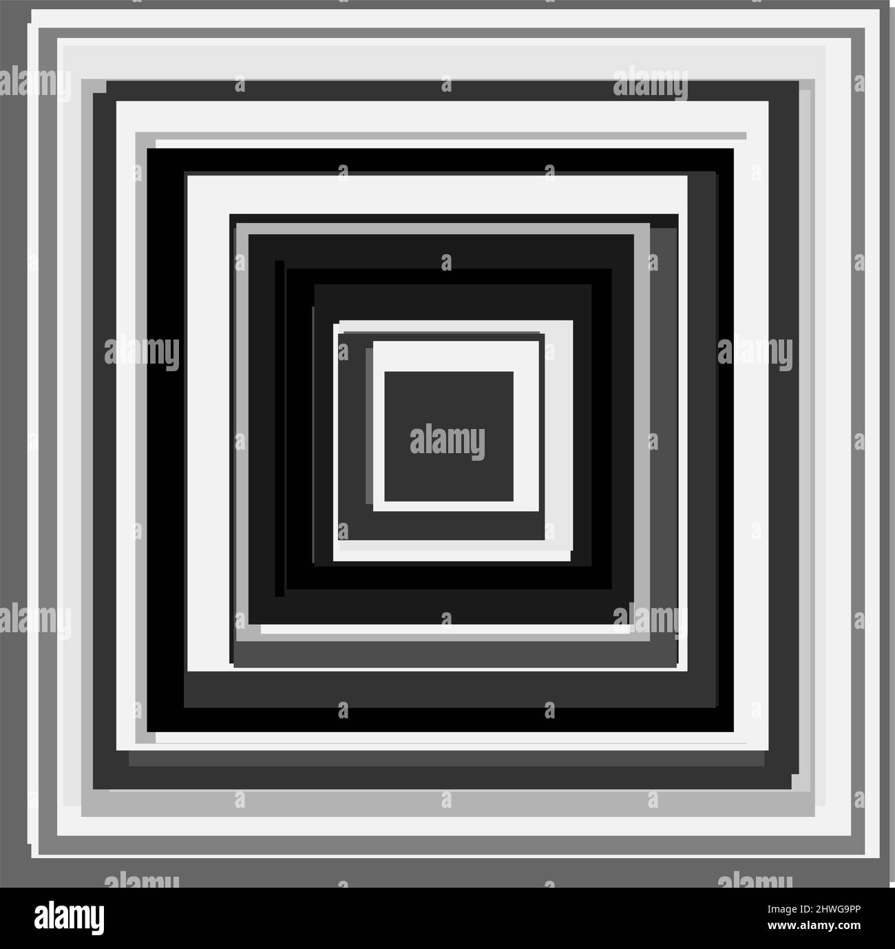 Overlapping random squares abstract grayscale geometric vector ...