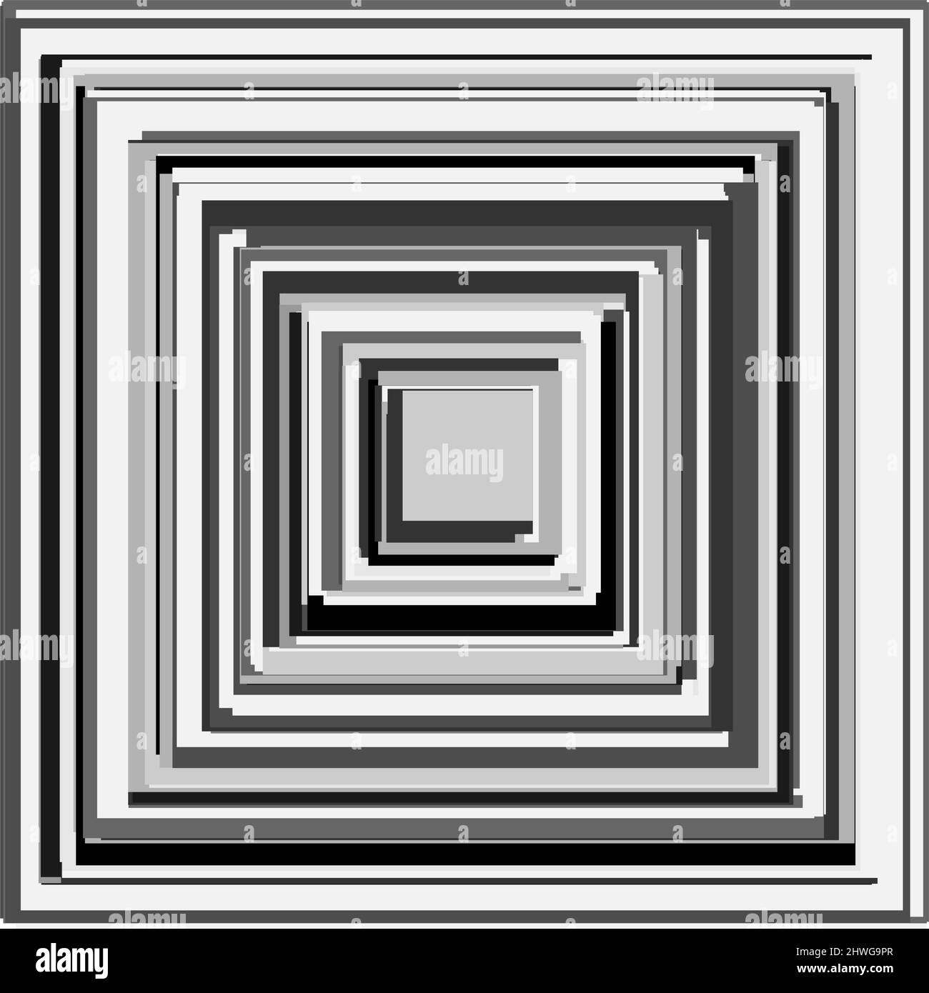 Overlapping random squares abstract grayscale geometric vector ...