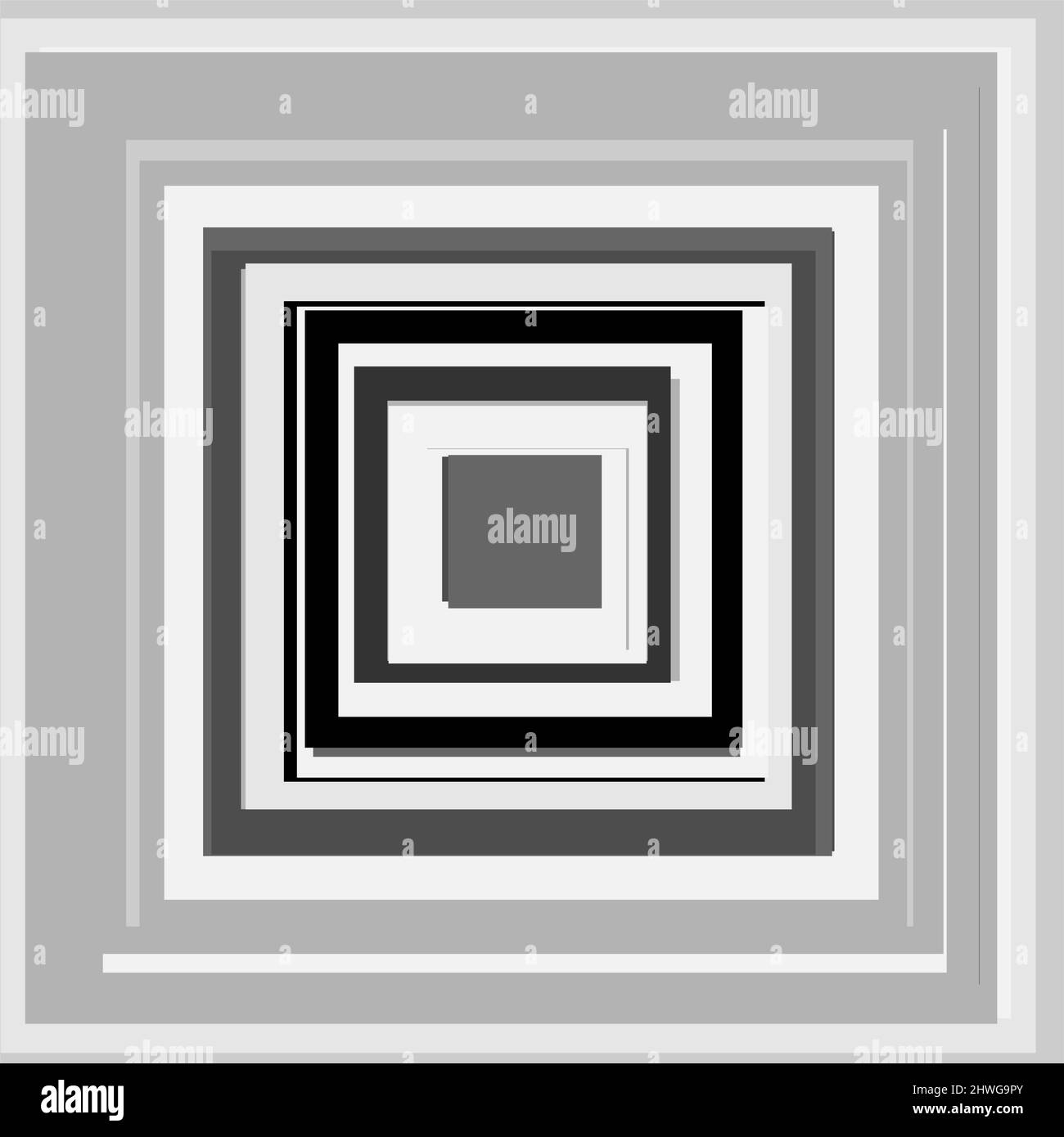 Overlapping random squares abstract grayscale geometric vector ...