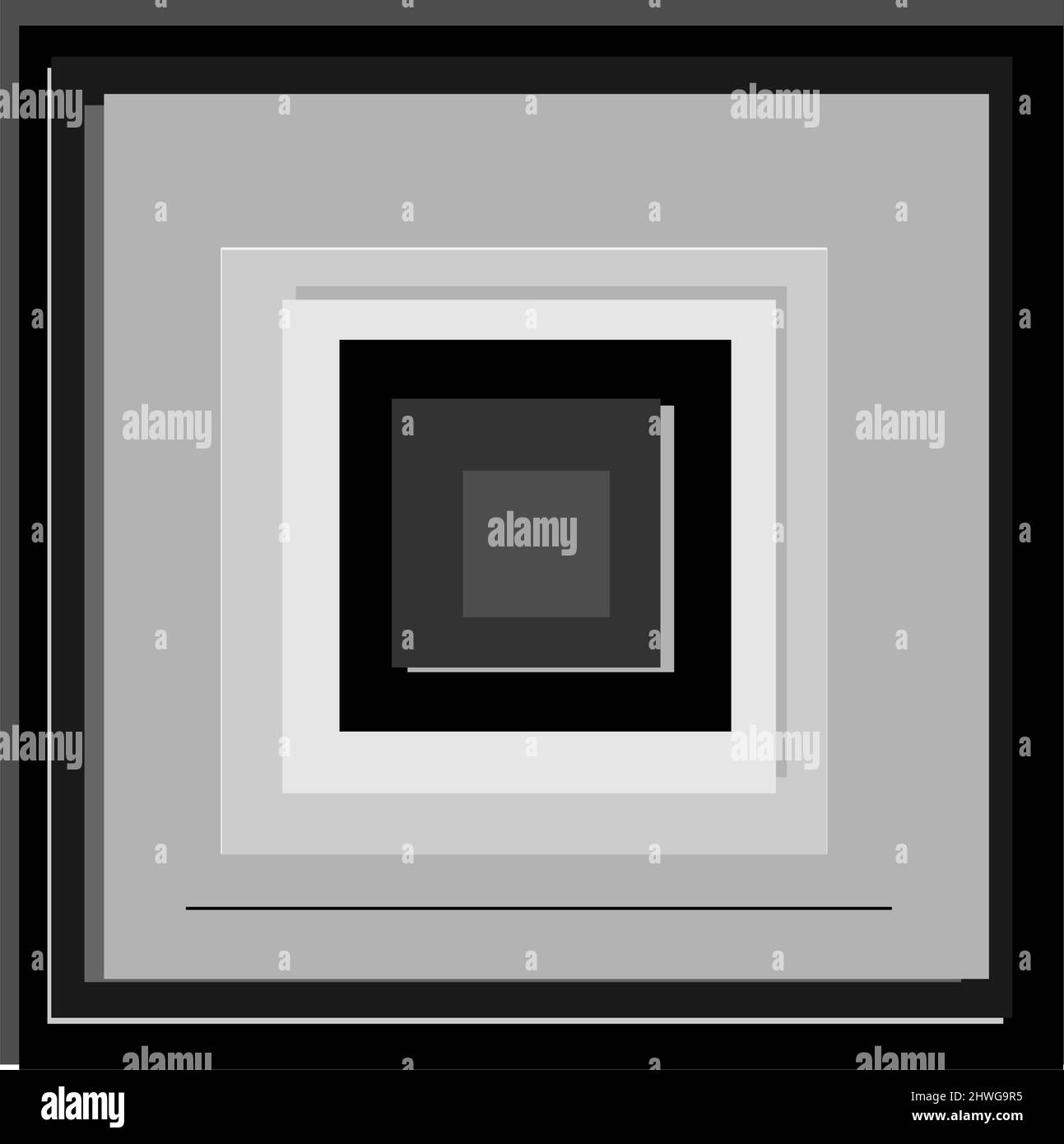 Overlapping random squares abstract grayscale geometric vector ...