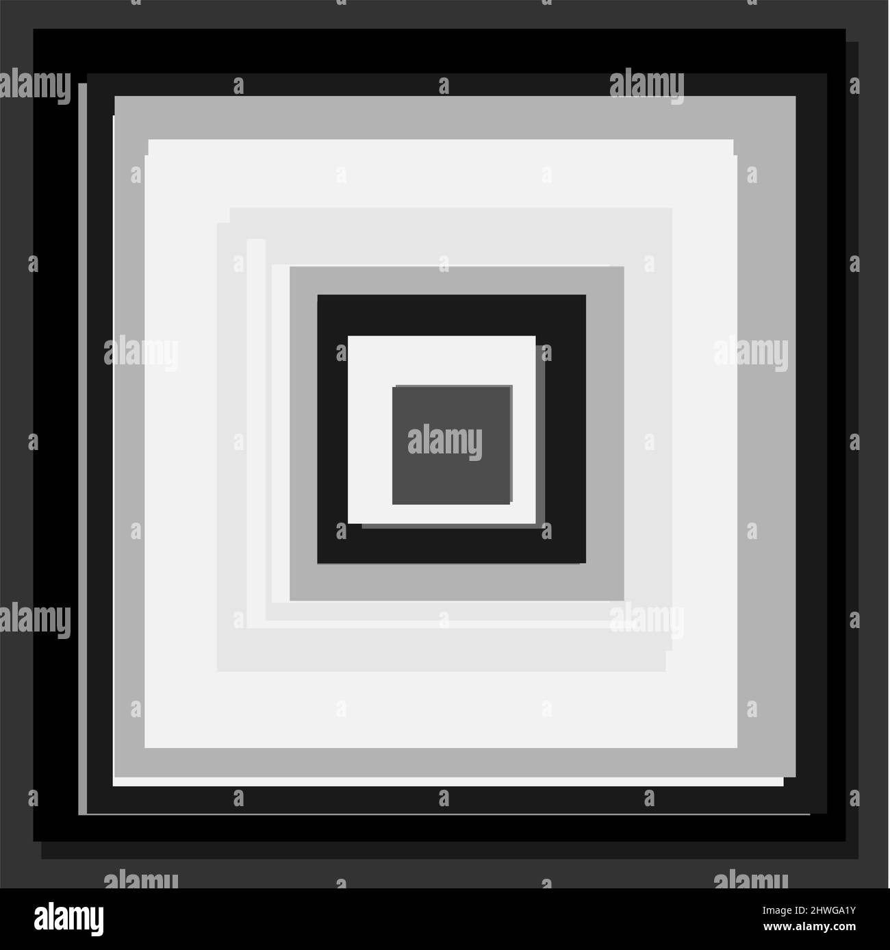 Overlapping random squares abstract grayscale geometric vector ...