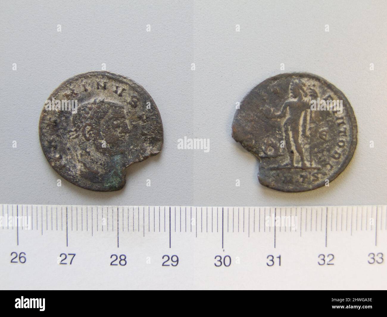 Nummus of Maximinus II from Thessalonica. Ruler: Maximinus II, A.D. 270 ...