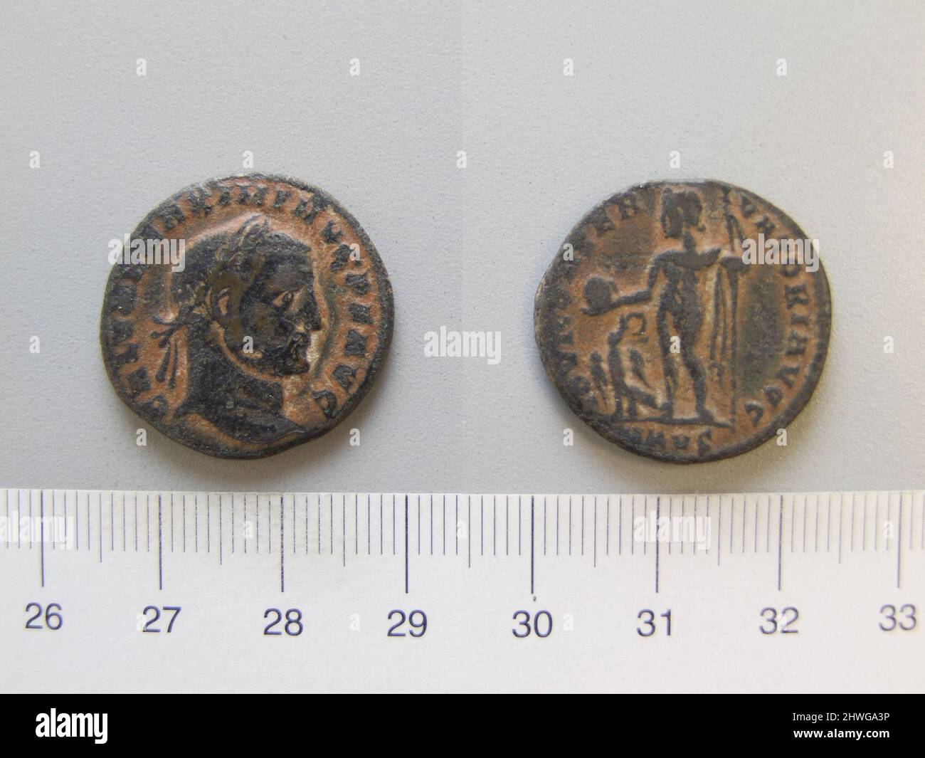 Nummus of Maximinus II from Cyzicus. Ruler: Maximinus II, A.D. 270–313 ...