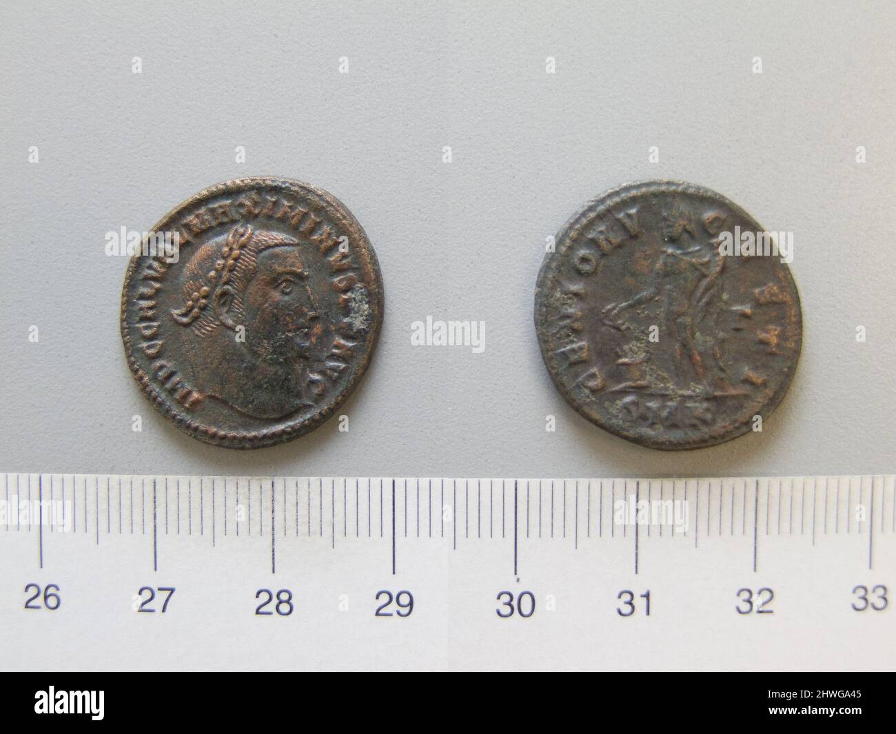 Nummus of Maximinus II from Cyzicus. Ruler: Maximinus II, A.D. 270–313 ...