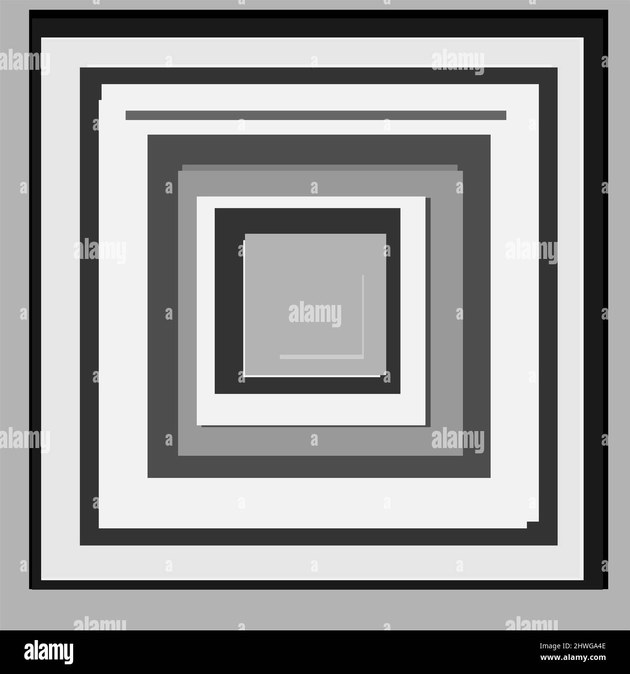 Overlapping random squares abstract grayscale geometric vector ...
