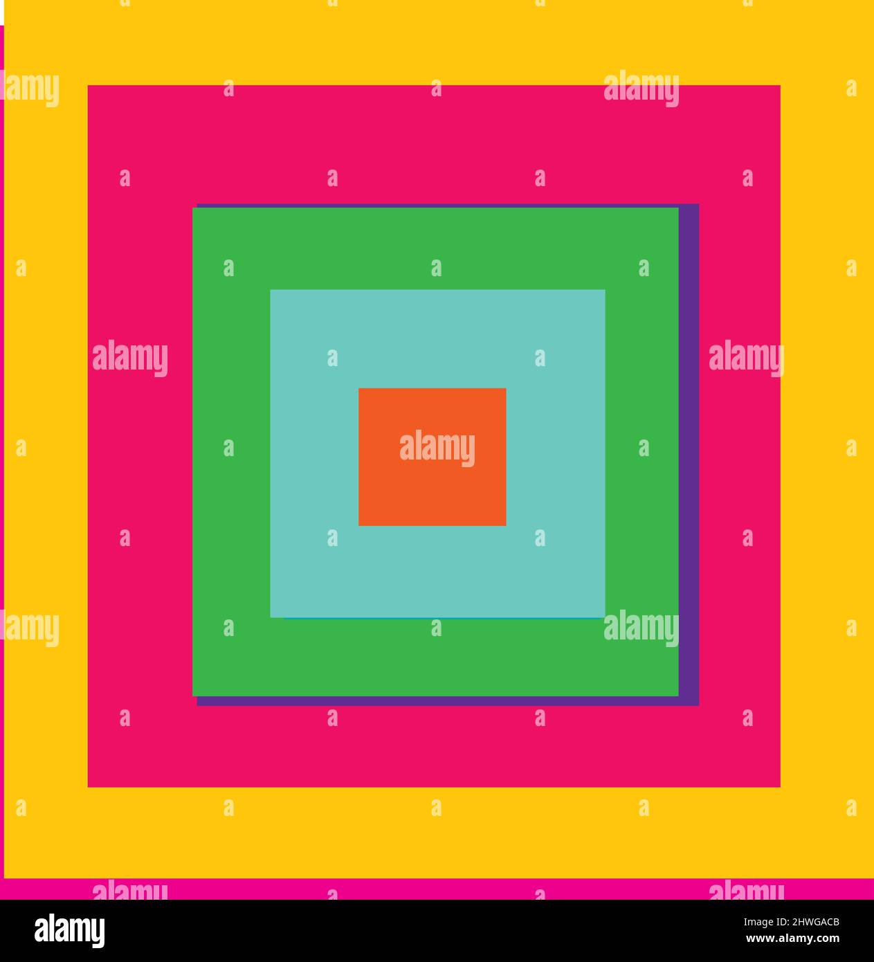 Overlapping random squares abstract colorful geometric vector ...