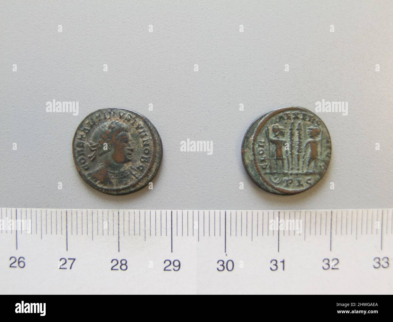 1 Nummus of Constantine II, Emperor of Rome from Lyons. Ruler ...