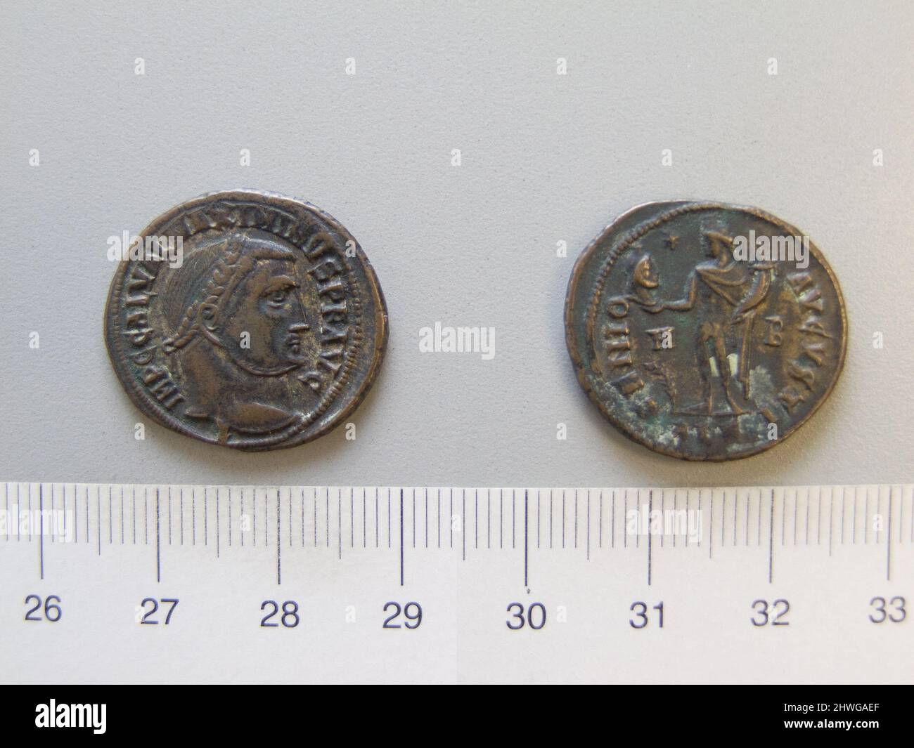 Nummus of Maximinus II from Alexandria. Ruler: Maximinus II, A.D. 270 ...