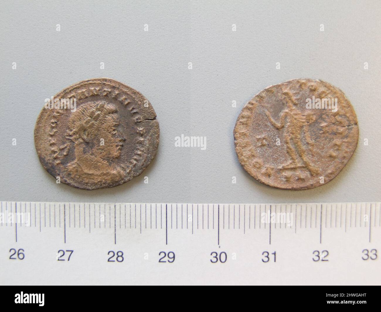 1 Nummus of Constantine I, Emperor of Rome from Lugdunum. Ruler ...