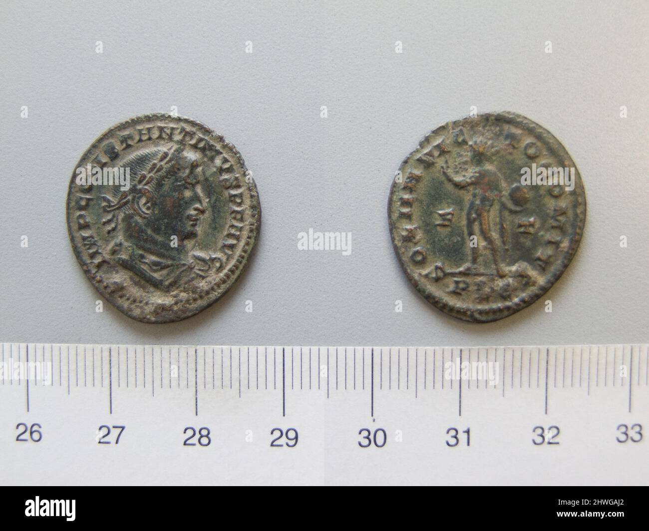 1 Nummus of Constantine I, Emperor of Rome from Lugdunum. Ruler ...