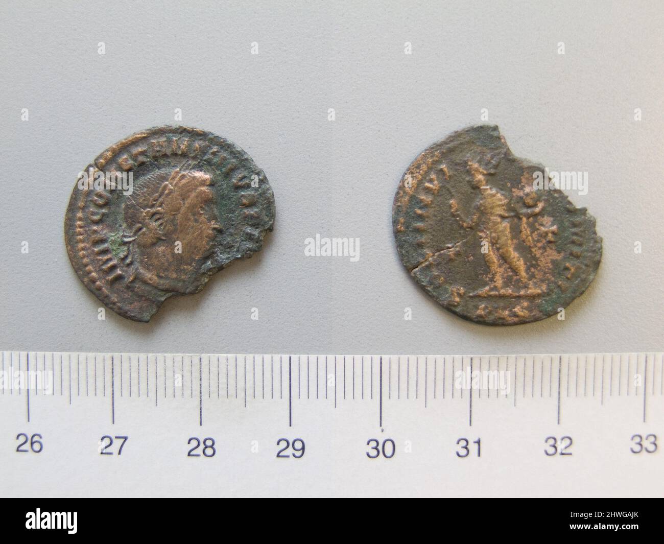 1 Nummus of Constantine I, Emperor of Rome from Lugdunum. Ruler ...