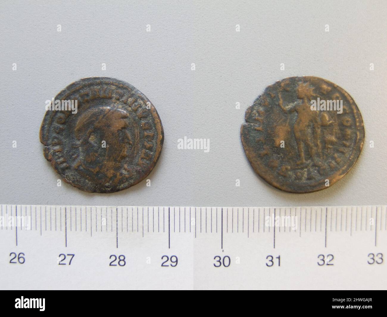 1 Nummus of Constantine I, Emperor of Rome from Lugdunum. Ruler ...