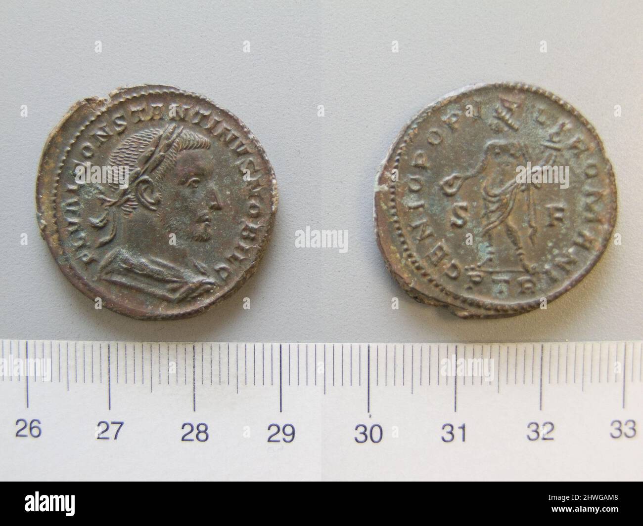 1 Nummus of Constantine I, Emperor of Rome from Trier. Ruler ...