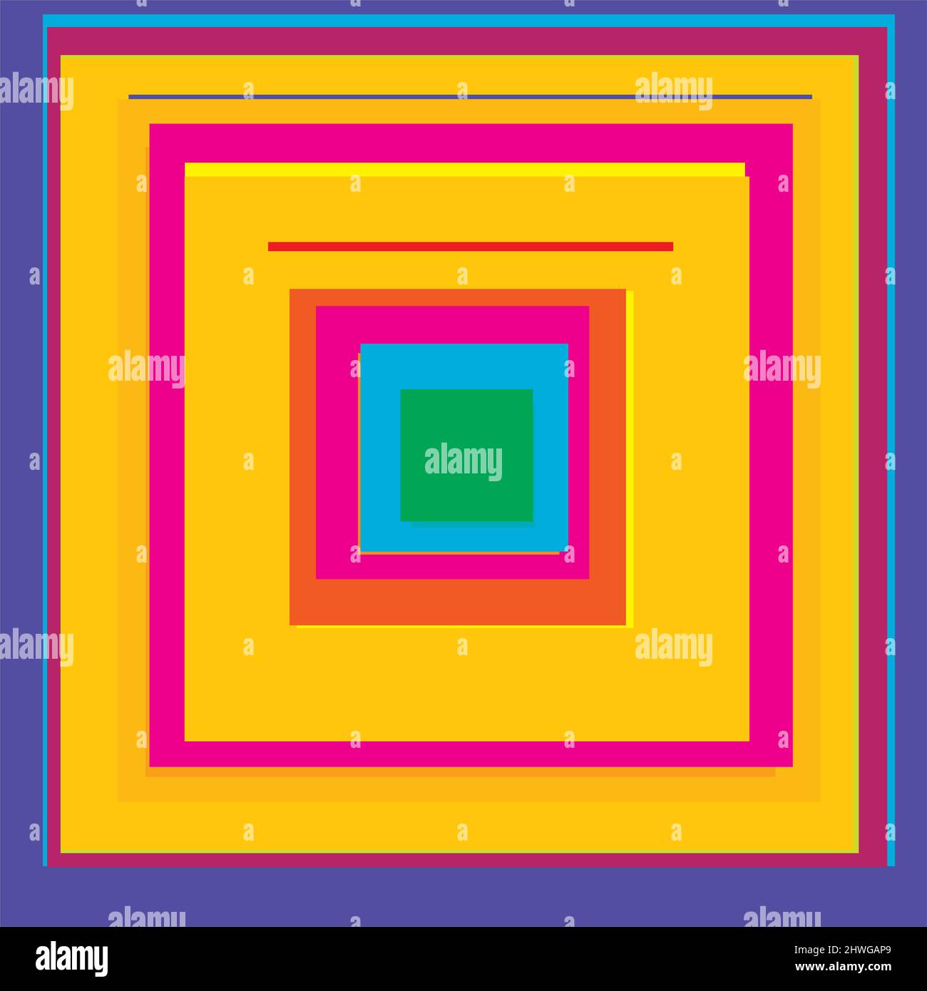 Overlapping random squares abstract colorful geometric vector ...