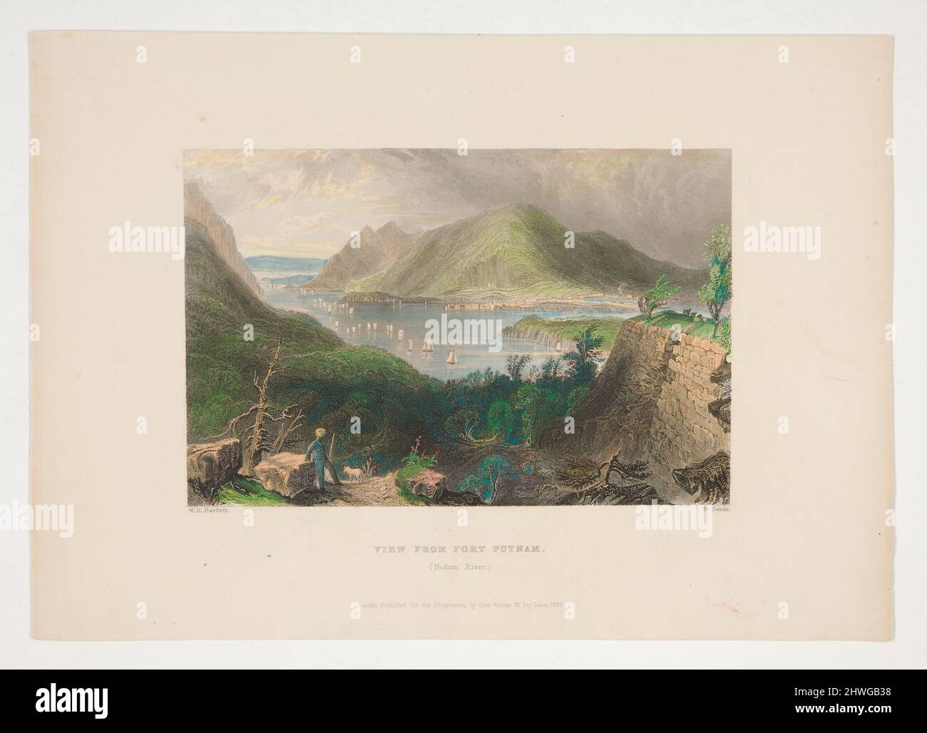 View from Fort Putnam (Hudson River), illustration for Nathaniel Parker Willis’s book American ...