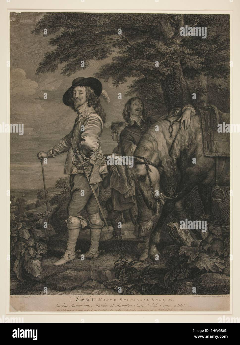 Charles I. Artist: Sir Robert Strange, British, 1721–1792 Stock Photo ...