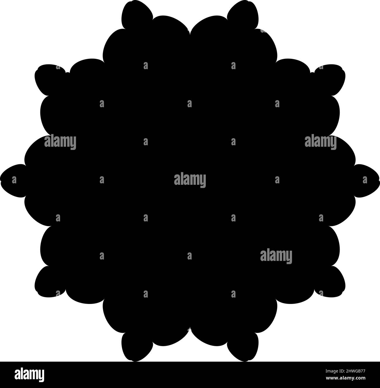 Abstract geometric form, shape. Distorted, deformed patch element ...