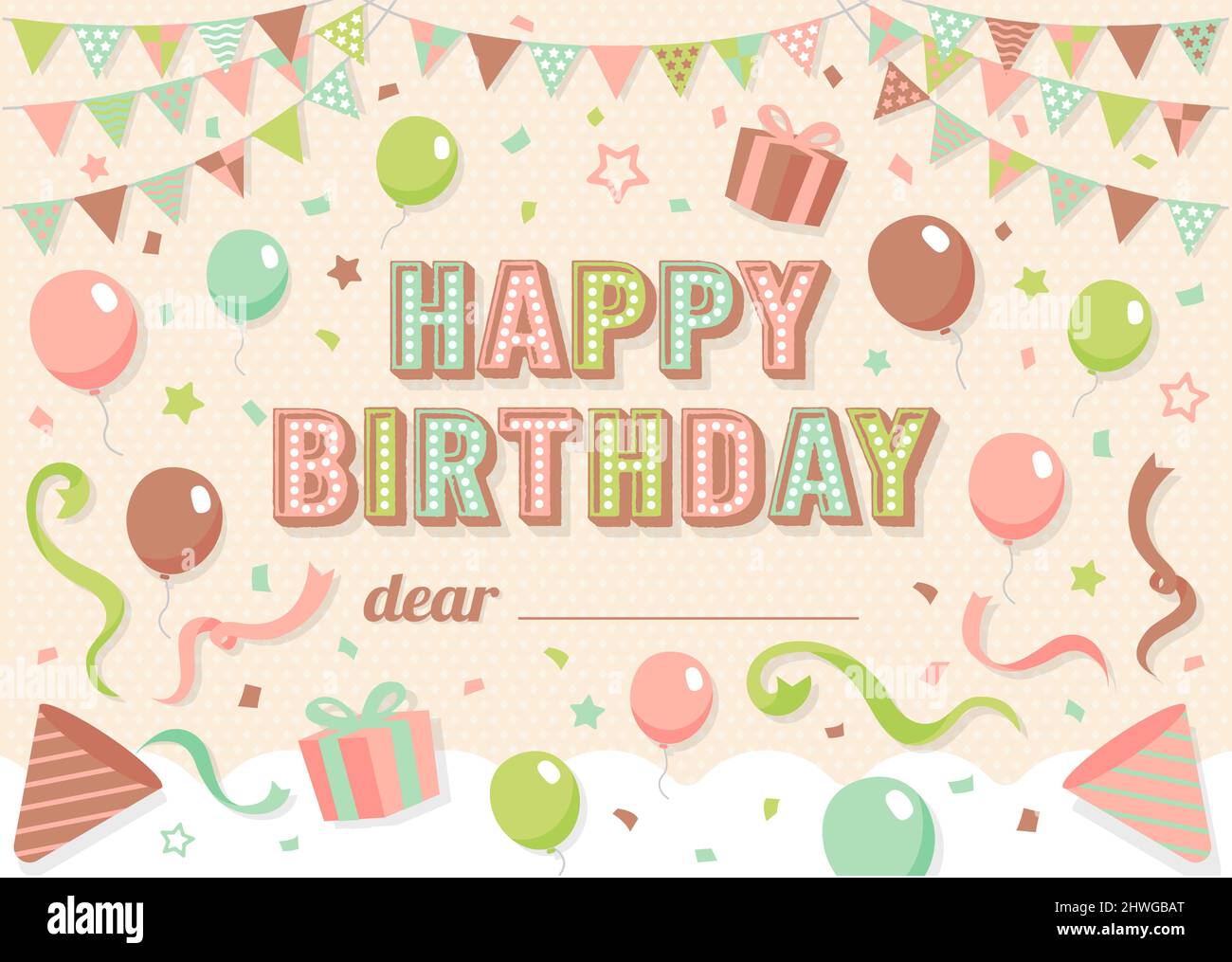 Invitation card design template a4 hi-res stock photography and images ...