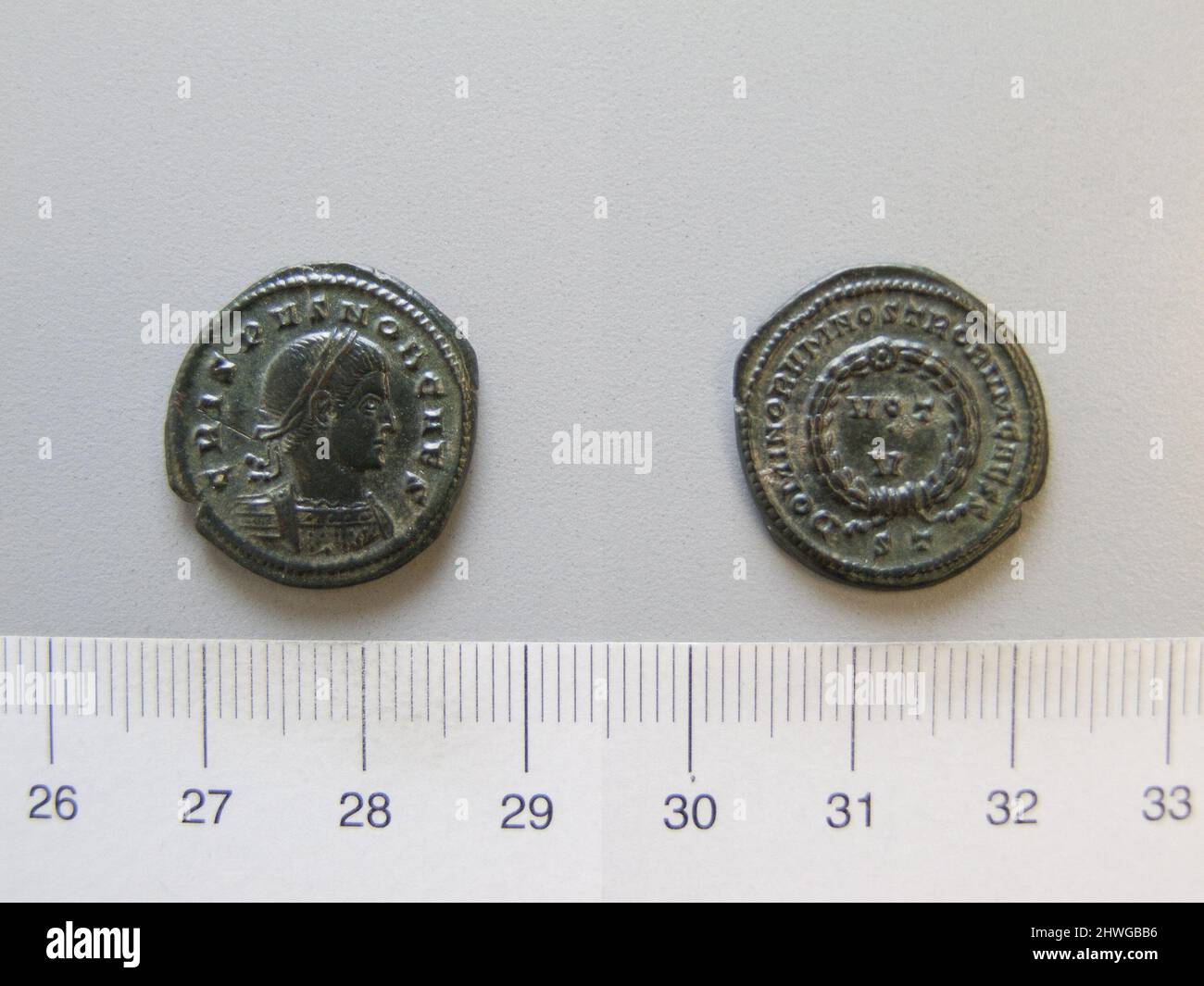 Coin of Constantine I, Emperor of Rome from Ticinum. Ruler: Constantine ...