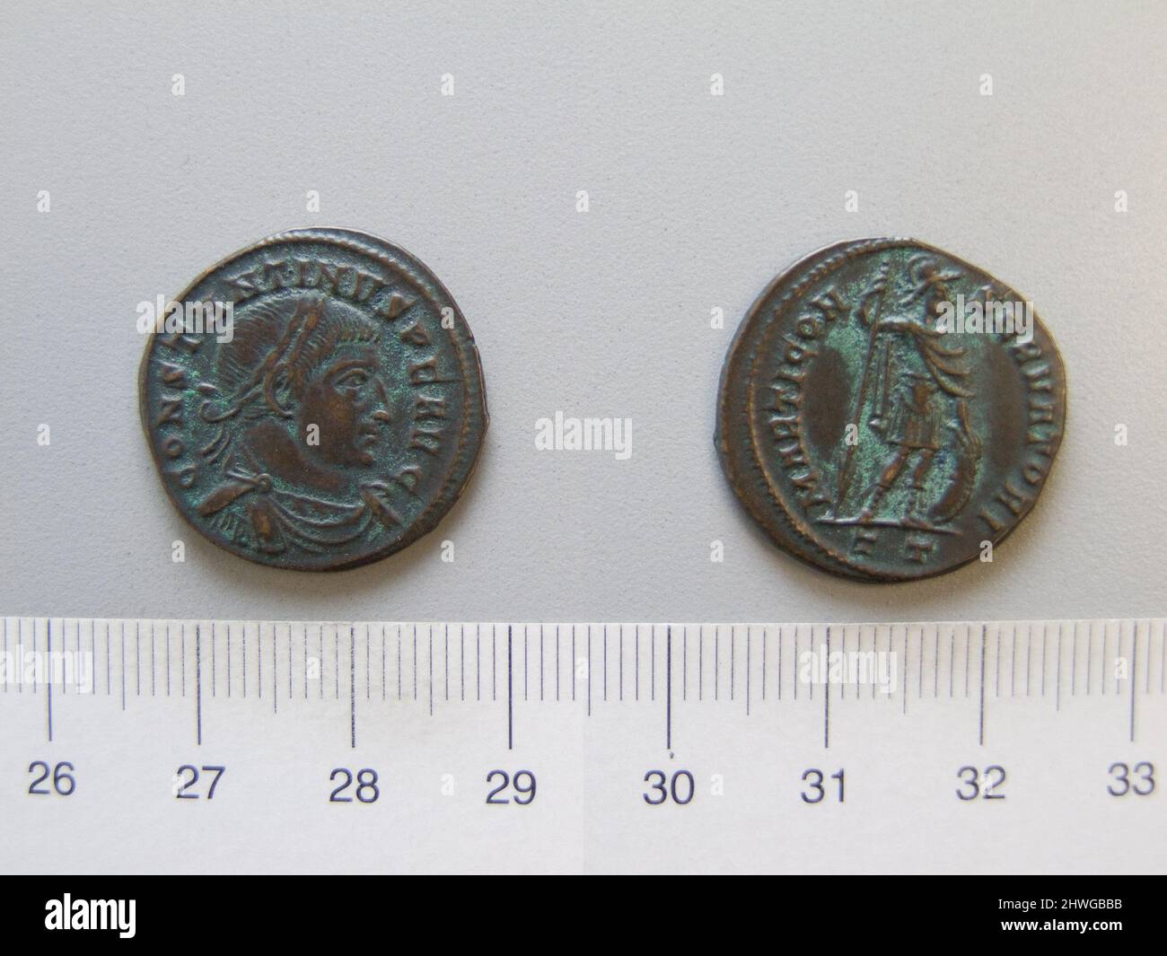 1 Nummus of Constantine I, Emperor of Rome from Ticinum. Ruler ...