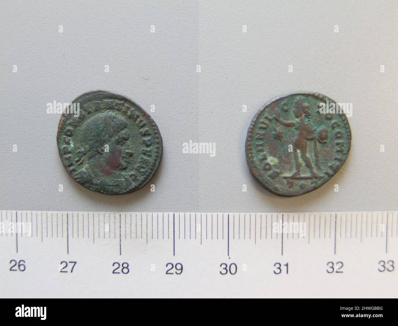 1 Nummus of Constantine I, Emperor of Rome from Ticinum. Ruler ...