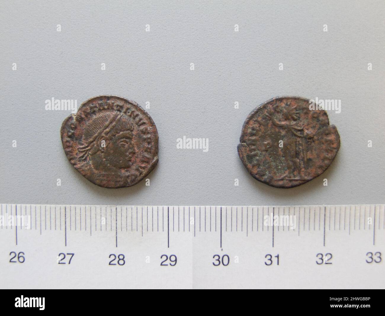 1 Nummus of Constantine I, Emperor of Rome from Ticinum. Ruler ...