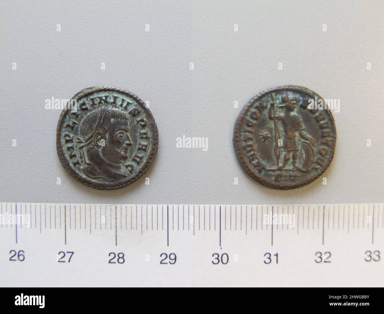 1 Nummus of Licinius from Ticinum. Ruler: Licinius, Emperor of Rome, ca ...
