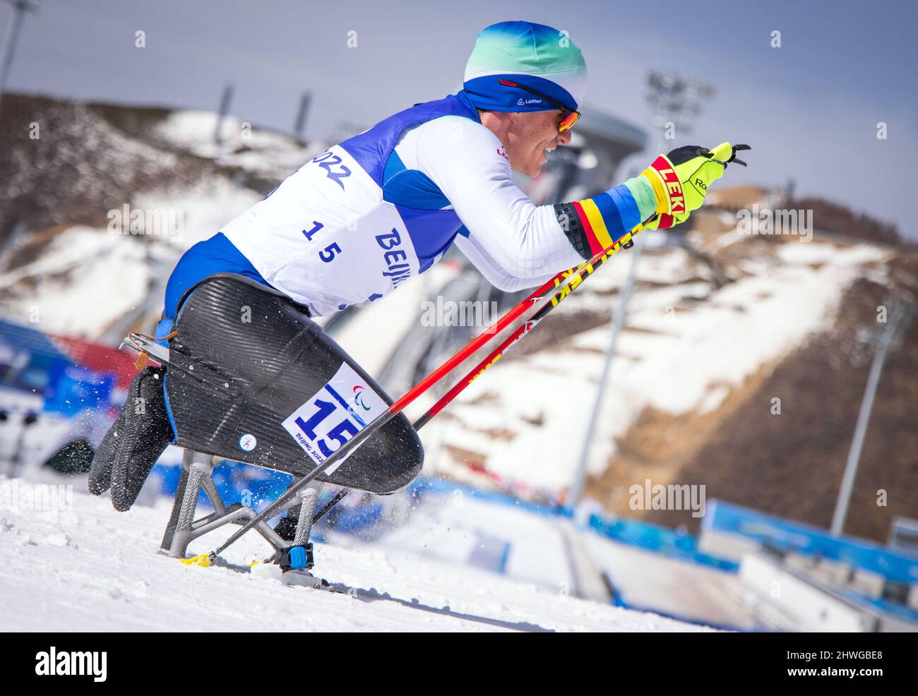 Zhangjiakou, China. 06th Mar, 2022. Paralympics, Para Nordic skiing ...