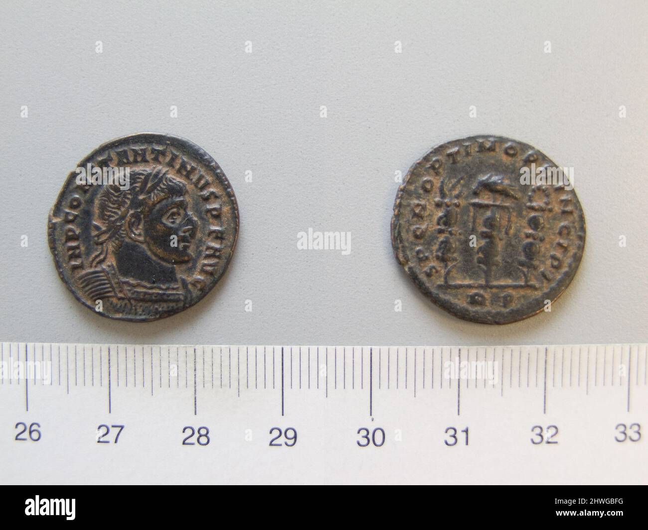 1 Nummus of Constantine I, Emperor of Rome from Rome. Ruler ...