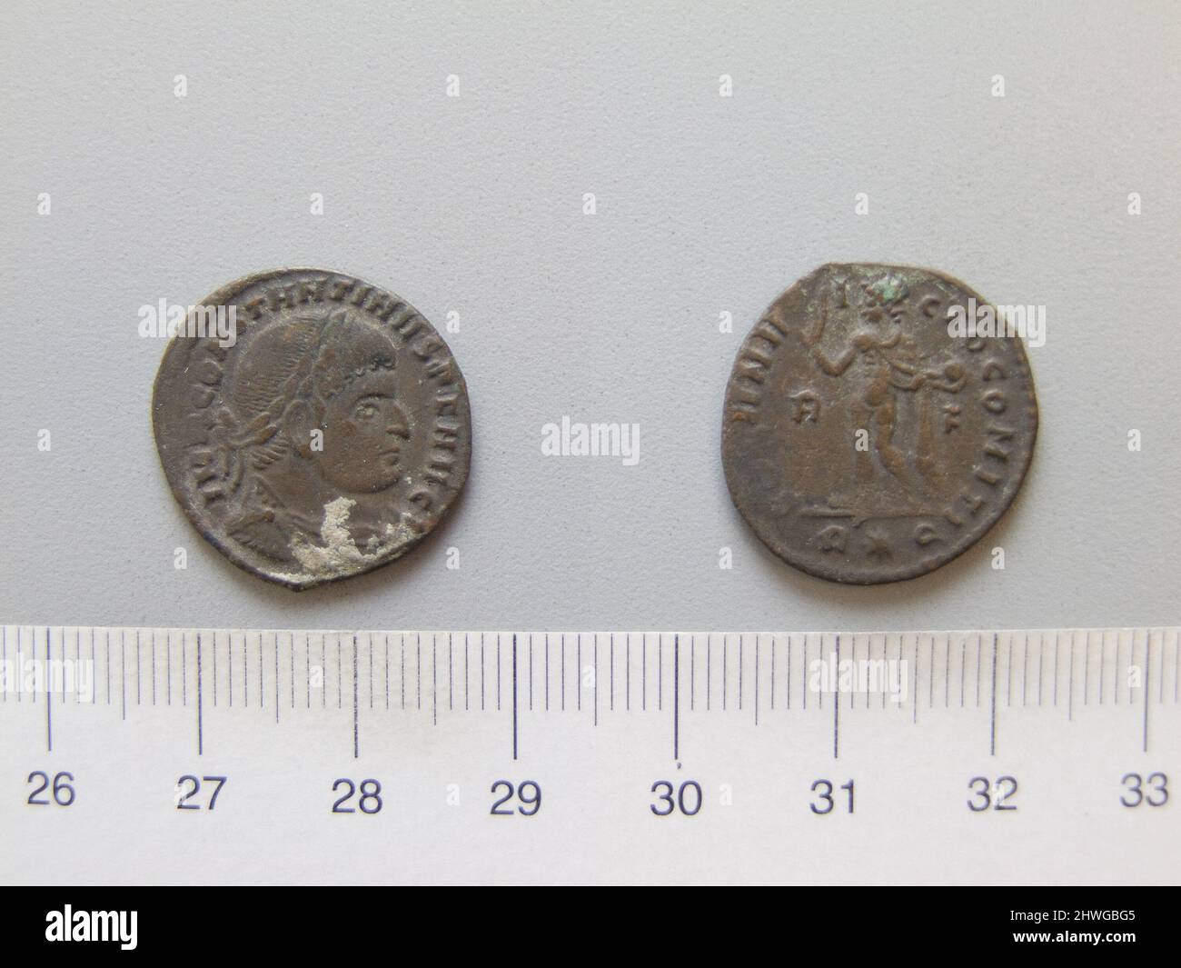 1 Nummus of Constantine I, Emperor of Rome from Rome. Ruler ...