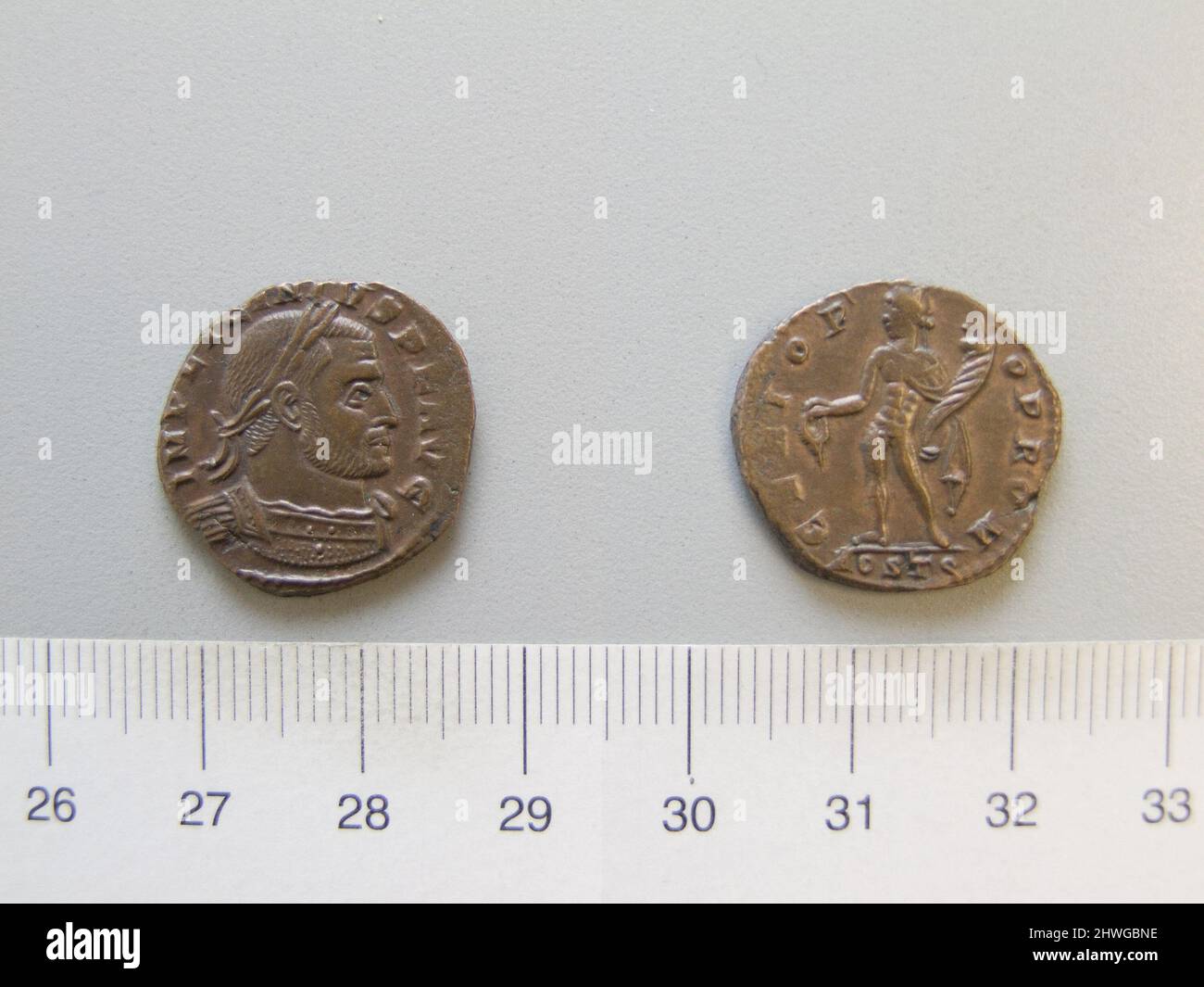 Coin of Licinius from Ostia. Ruler: Licinius, Emperor of Rome, ca. 265 ...