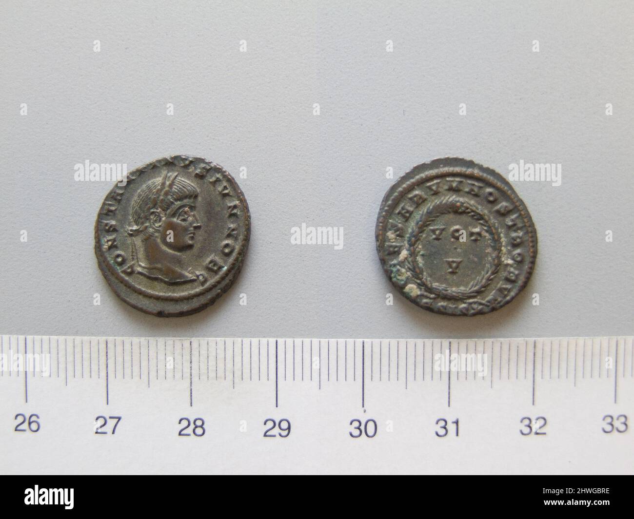 1 Nummus of Constantine I, Emperor of Rome from Siscia. Ruler ...