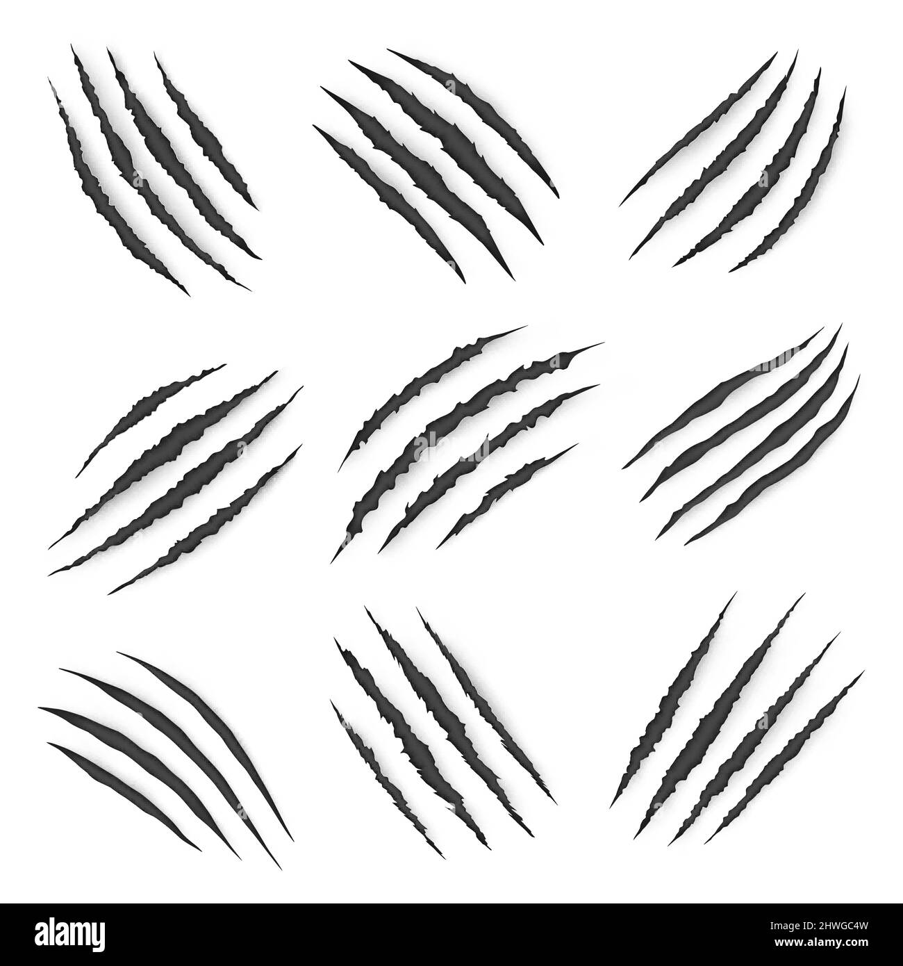 Tiger claw mark scratches on hi-res stock photography and images - Alamy