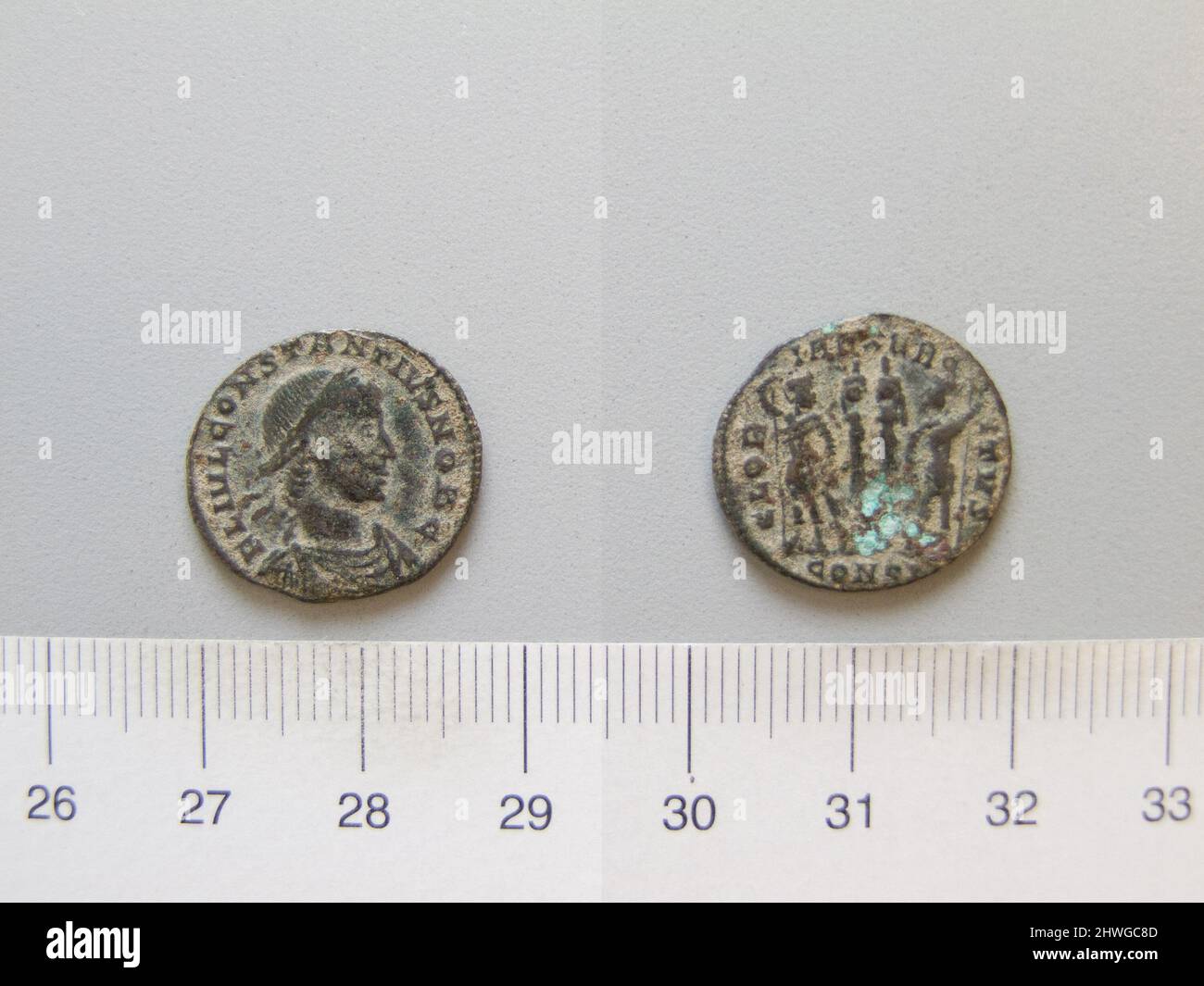 1 Nummus of Constantine I, Emperor of Rome from Constantinople. Ruler ...