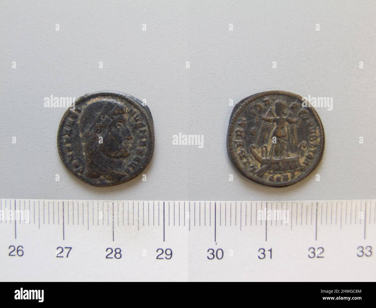 1 Nummus of Constantine I, Emperor of Rome from Constantinople. Ruler ...