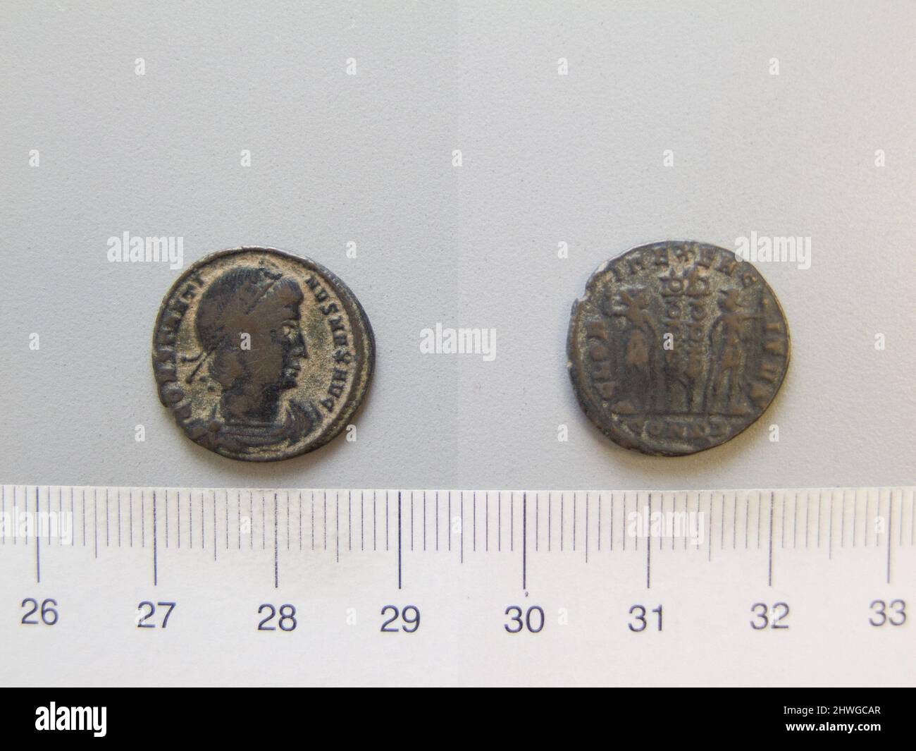 1 Nummus of Constantine I, Emperor of Rome from Constantinople. Ruler ...