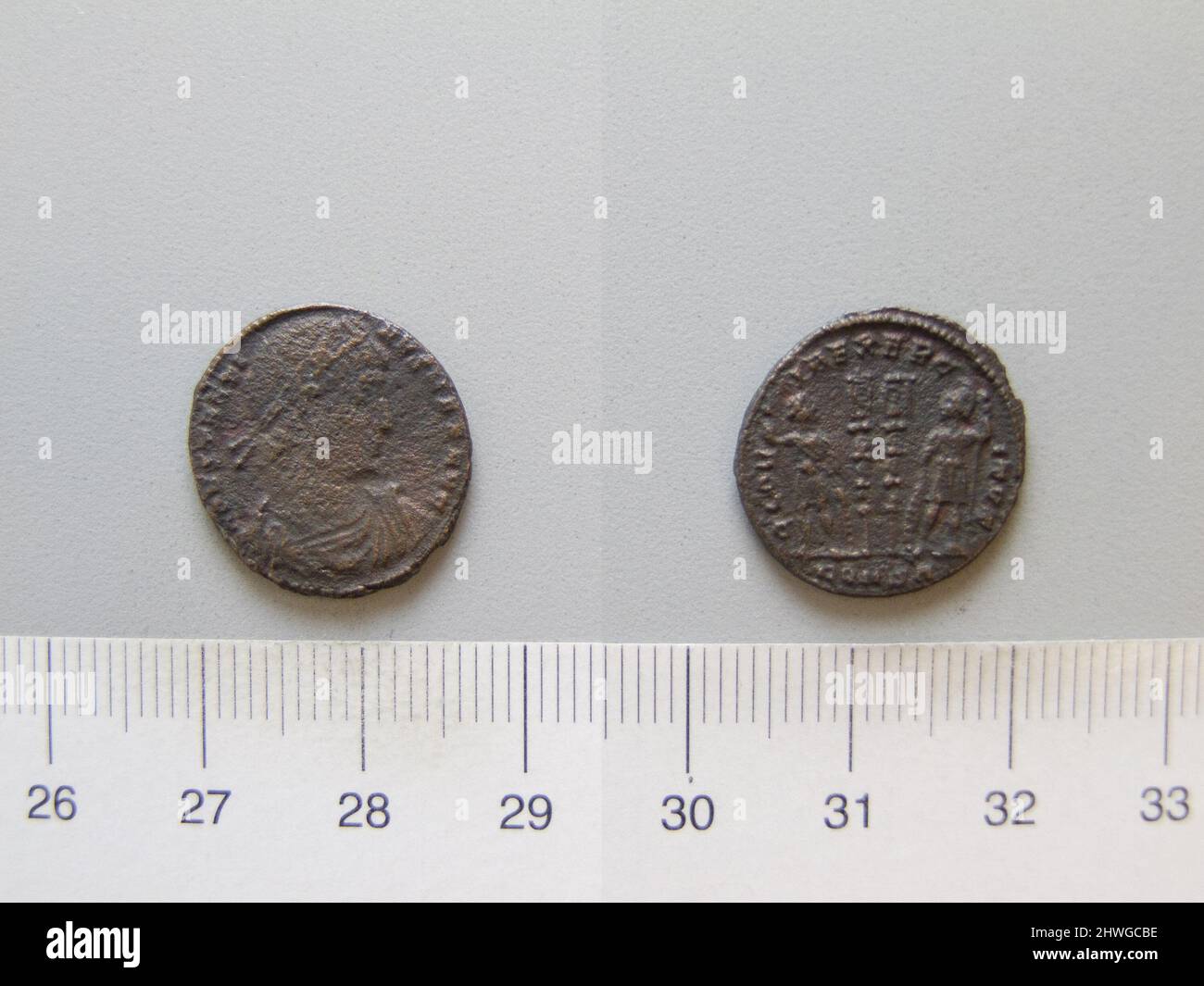 1 Nummus of Constantine I, Emperor of Rome from Constantinople. Ruler ...