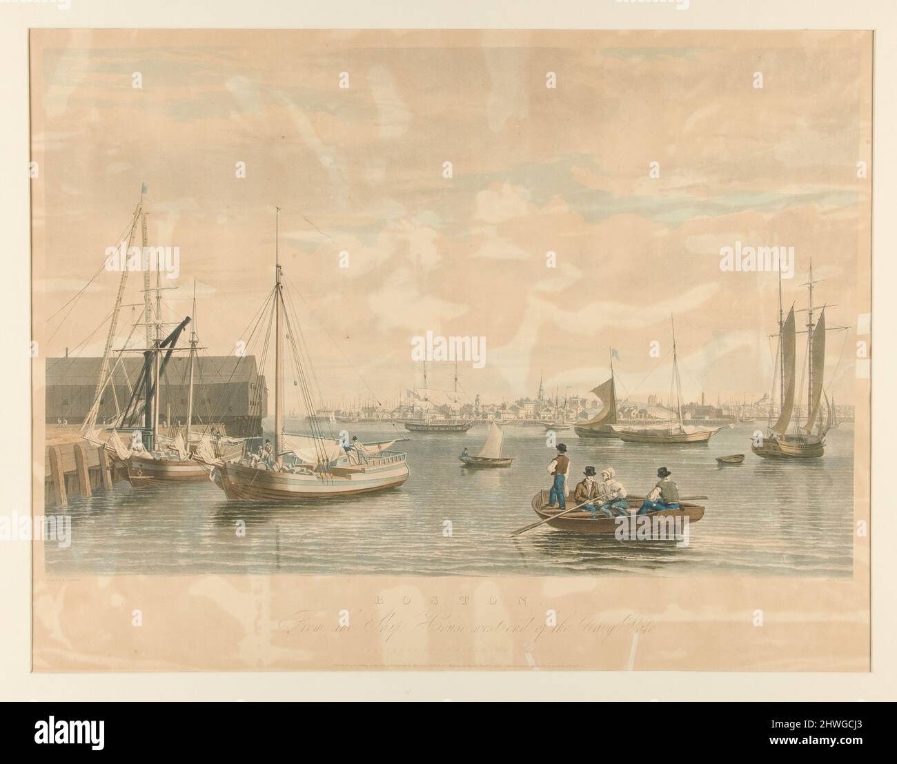 Boston. / From the Ship House, west end of the Navy Yard. Artist ...