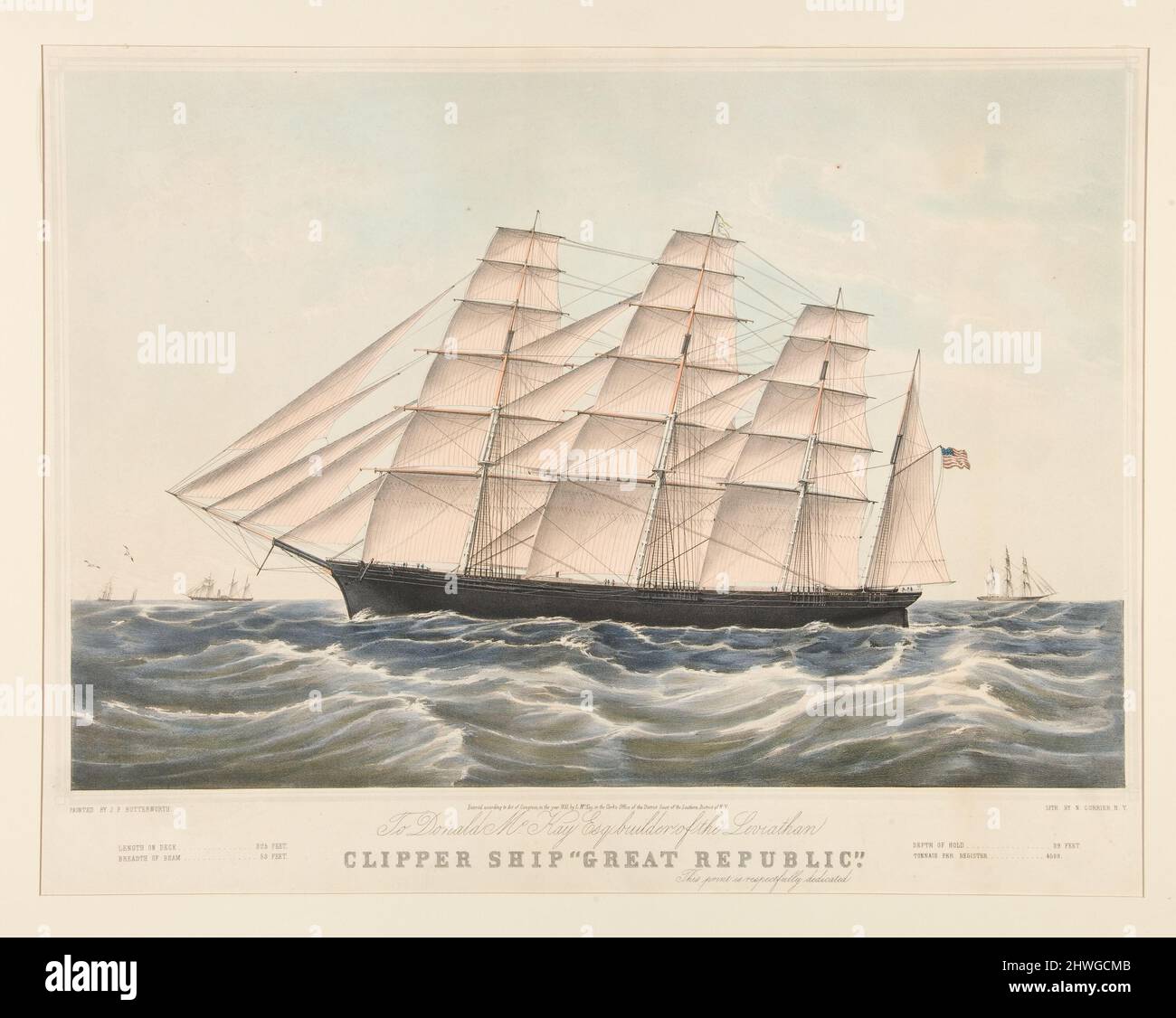 American clipper ship great republic hi-res stock photography and ...