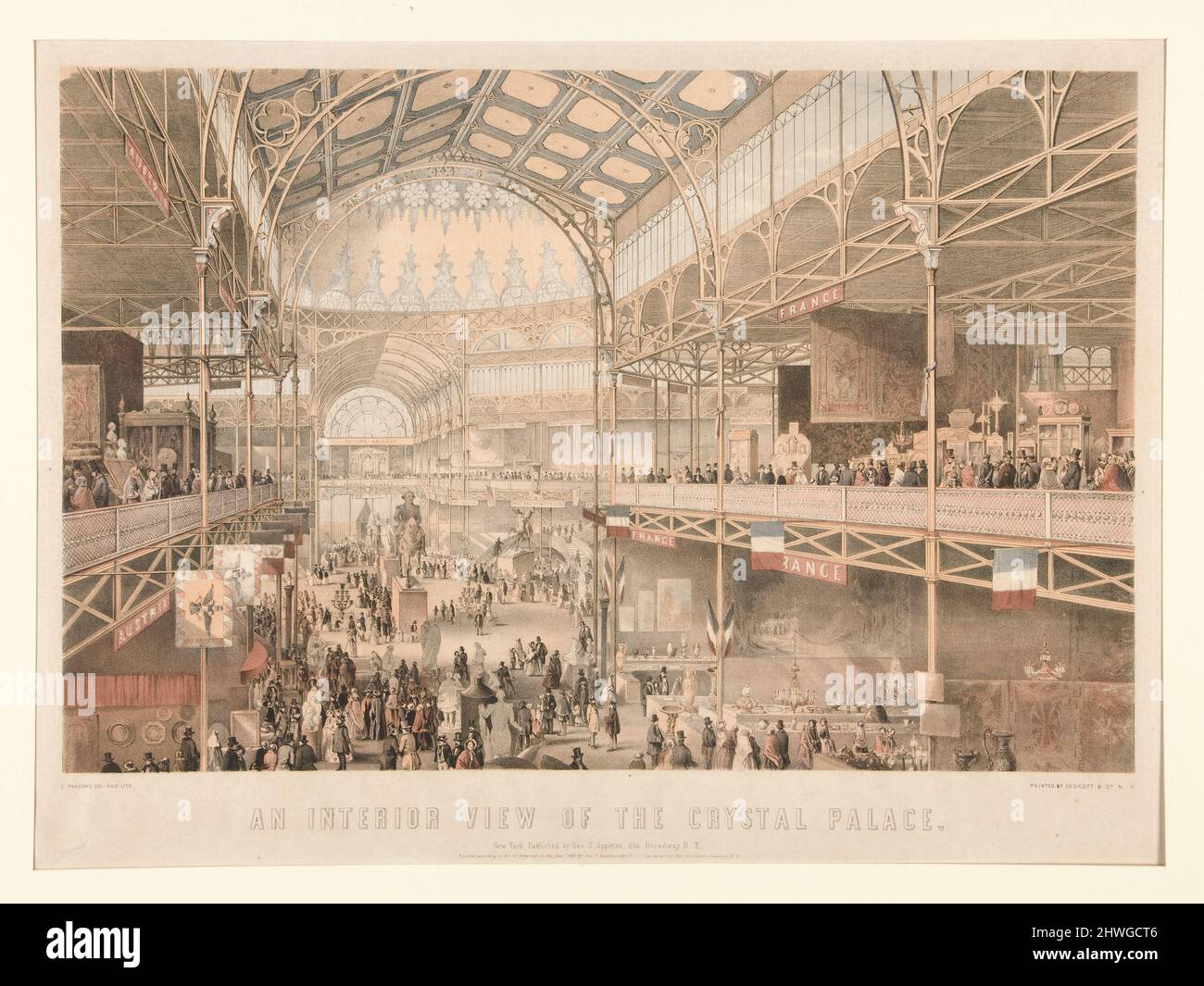 An Interior View of the Crystal Palace. Artist: Charles Parsons ...