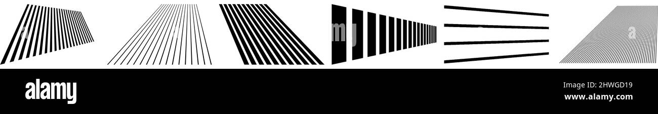 3D lines in perspective, Angled, slanting, oblique and diagonal lines ...