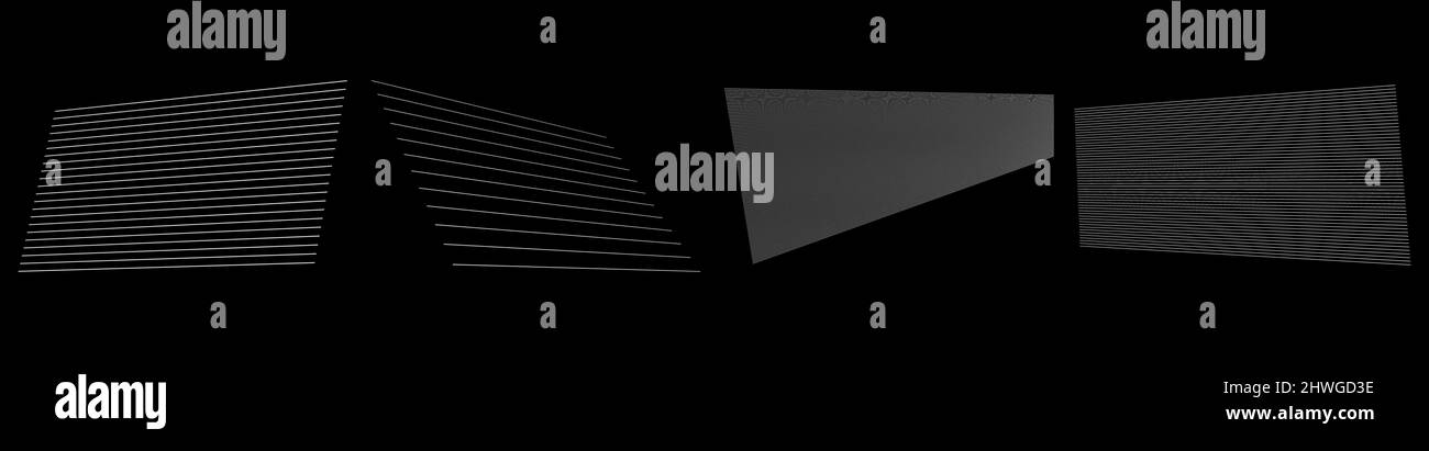 3D lines in perspective, Angled, slanting, oblique and diagonal lines ...