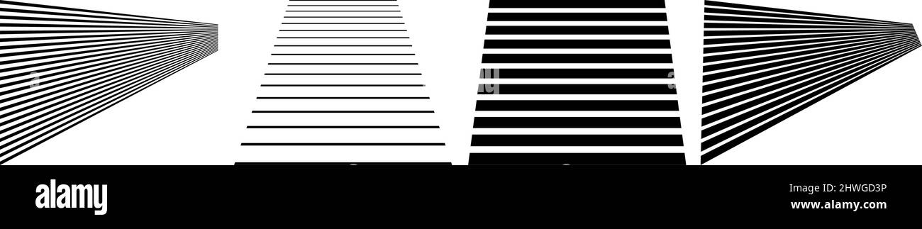 3D lines in perspective, Angled, slanting, oblique and diagonal lines ...