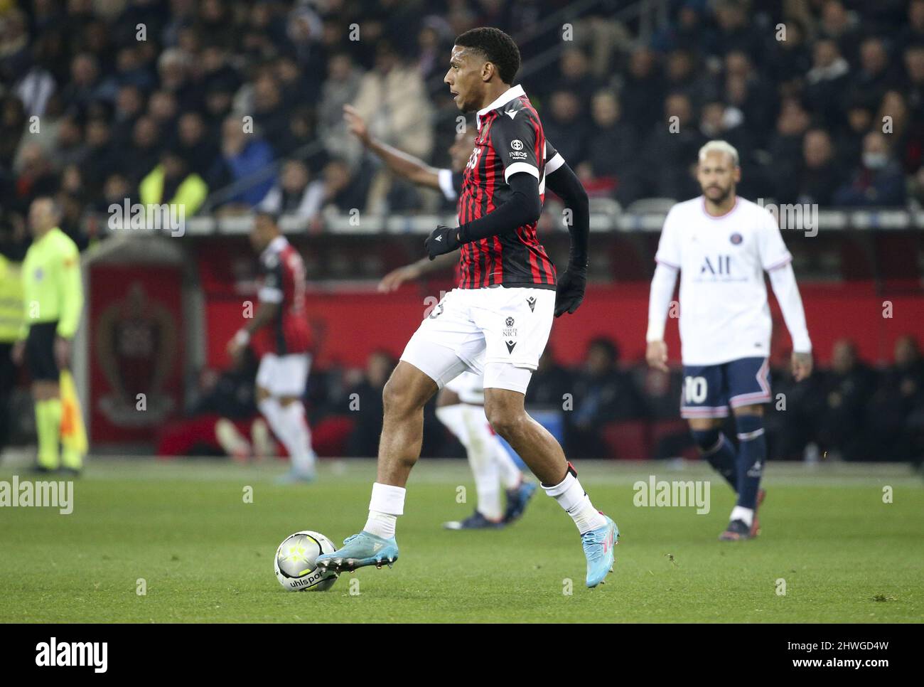 Jean-Clair Todibo of Nice during the French championship Ligue 1 ...
