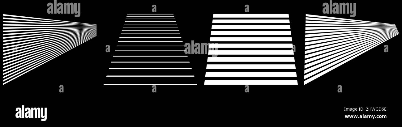 3D lines in perspective, Angled, slanting, oblique and diagonal lines ...