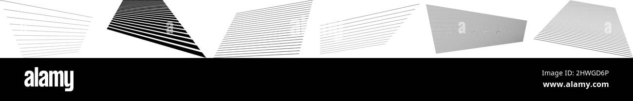 3D lines in perspective, Angled, slanting, oblique and diagonal lines ...
